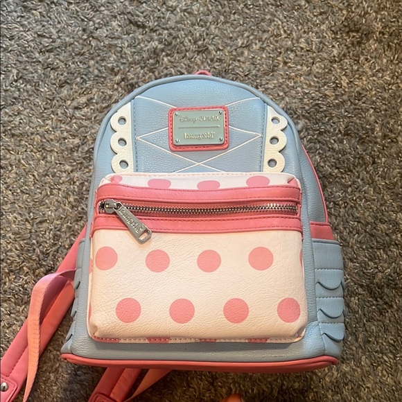 Loungefly | Bags | Loungefly Bo Peep Polka Dot Backpack Blue And Pink ...